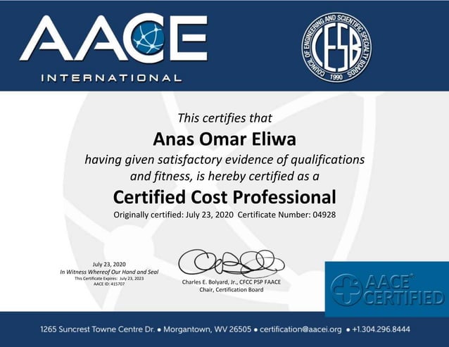 Aace id# 415707 ccp certificate | PDF