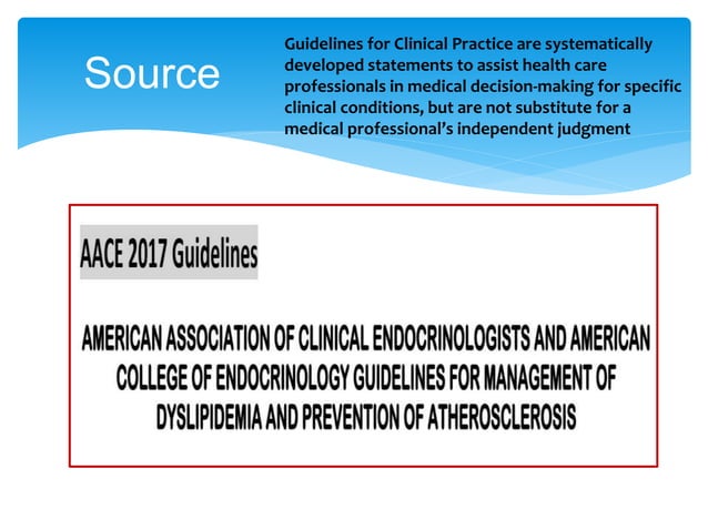 Aace Guideline 2017: Management of Dyslipidemia and Prevention of ...