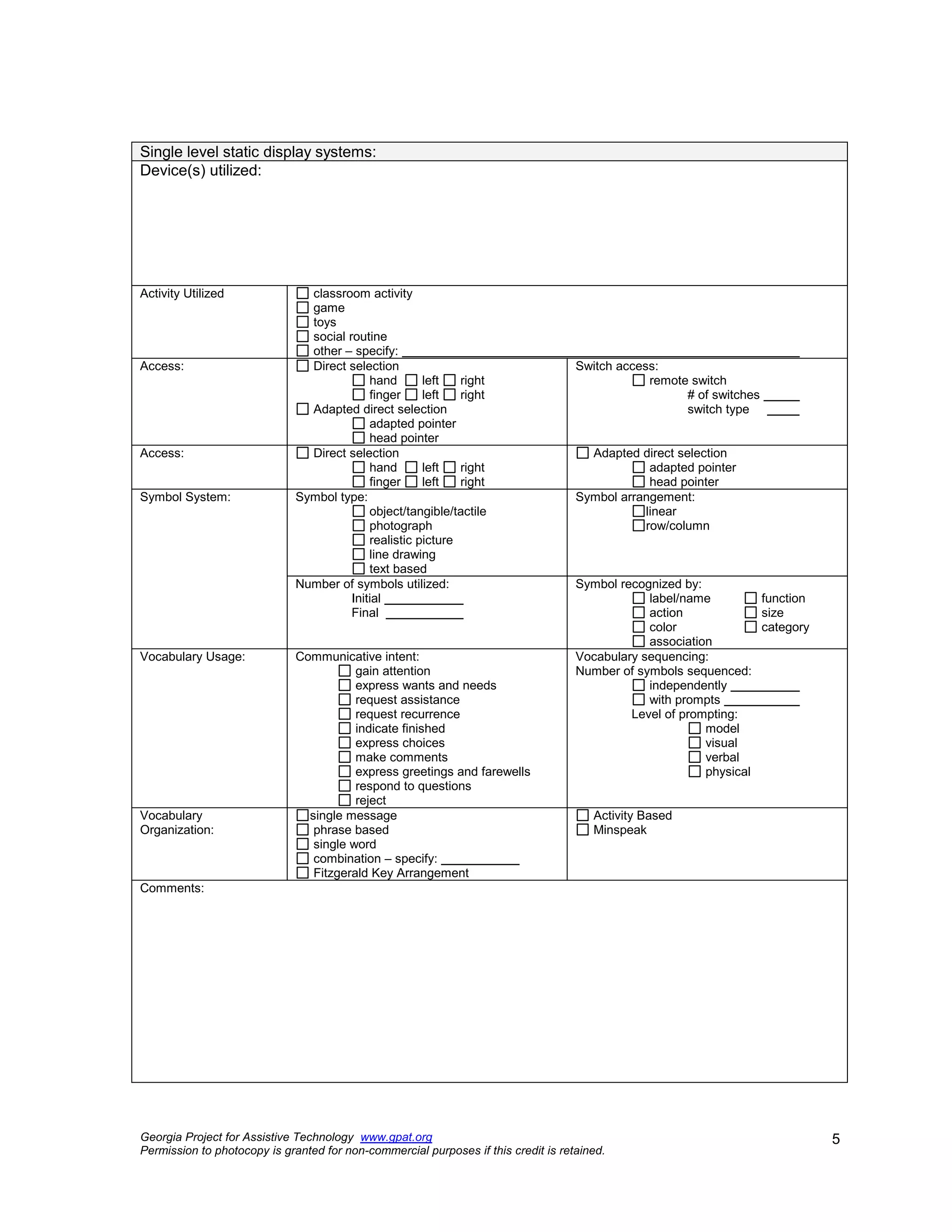 Aac evaluation protocol | PDF