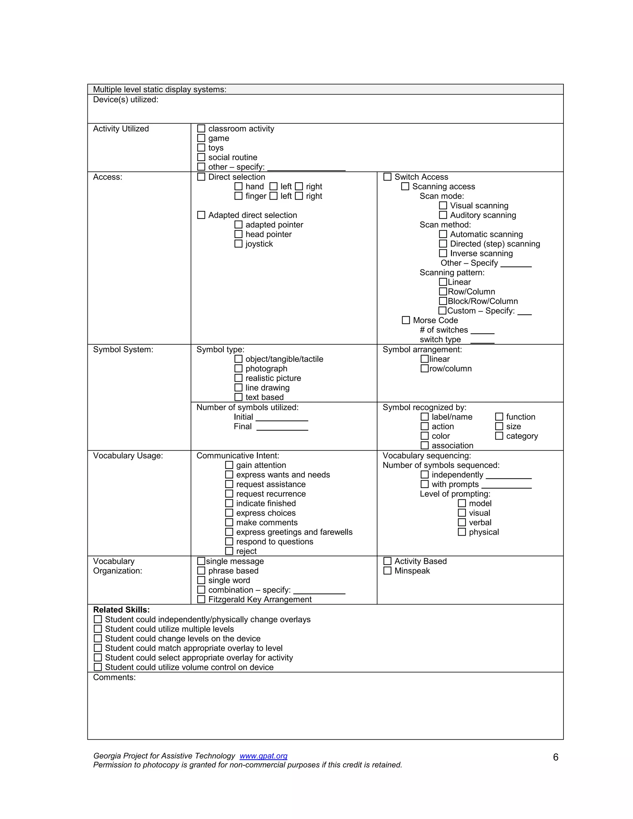 Aac evaluation protocol | PDF