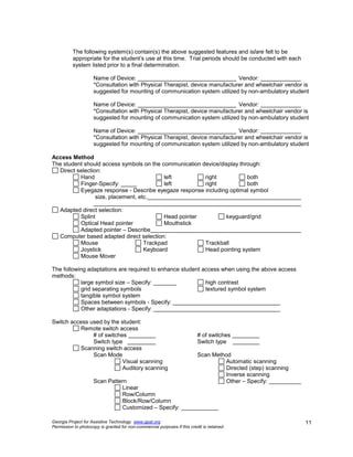 Aac evaluation protocol | PDF
