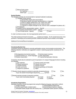 Aac evaluation protocol | PDF