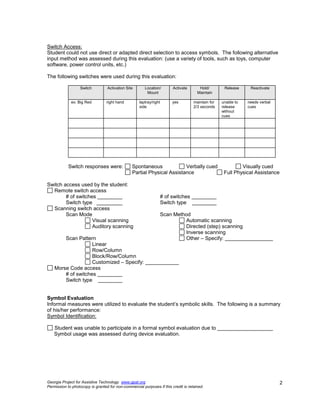 Aac evaluation protocol | PDF