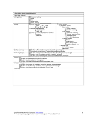 Aac evaluation protocol | PDF