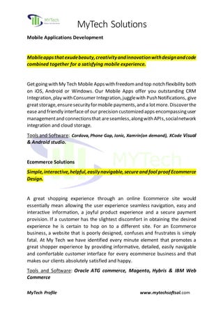 My Tech Solutions Profile | DOCX