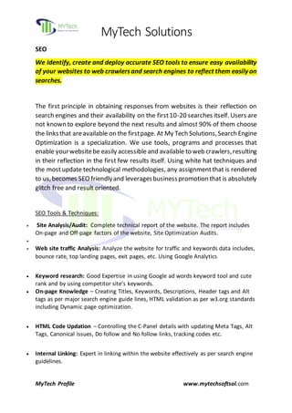 My Tech Solutions Profile | DOCX