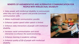 AUGMENTATIVE AND ALTERNATIVE COMMUNICATION FOR PEOPLE WITH INTELLECTUAL DISABILITY | PDF | Brain ...