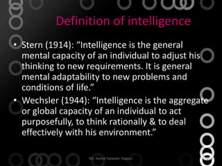 Intelligence testing | PPSX