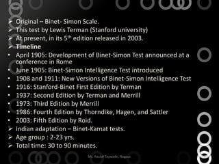 Intelligence testing | PPSX