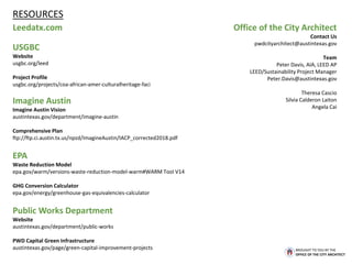 Austin's African American Cultural & Heritage Facility -LEED Profile | PPT