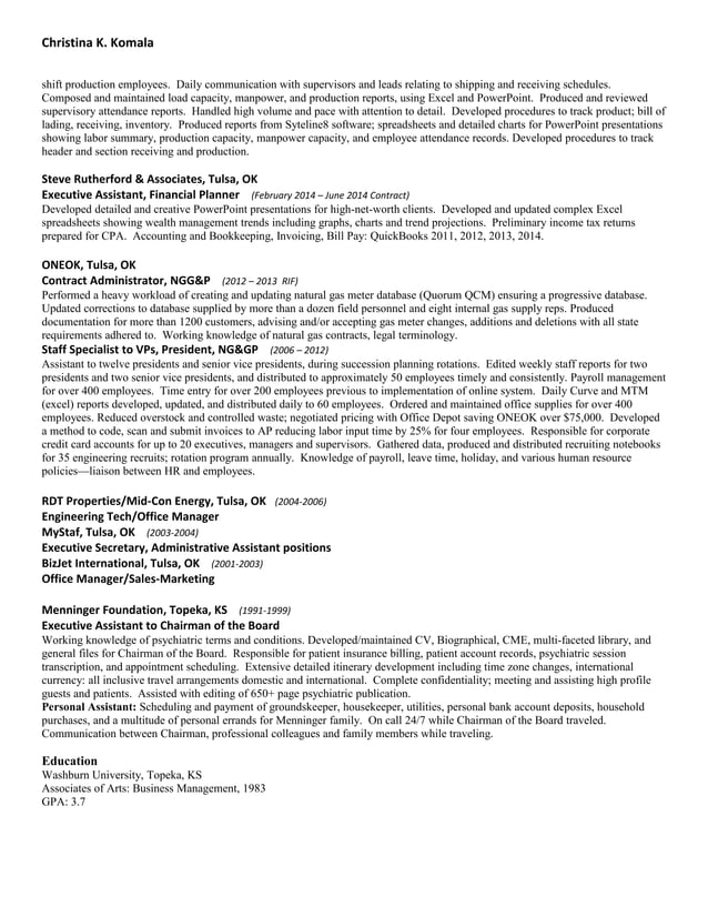 Aa christina komala.resume 2016 | PDF