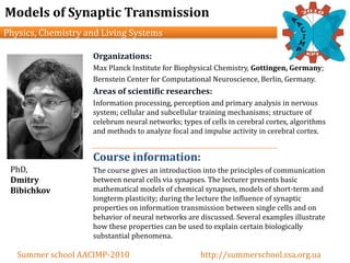Introductory Lecture to Physics, Chemistry and Living Systems Stream | PPT