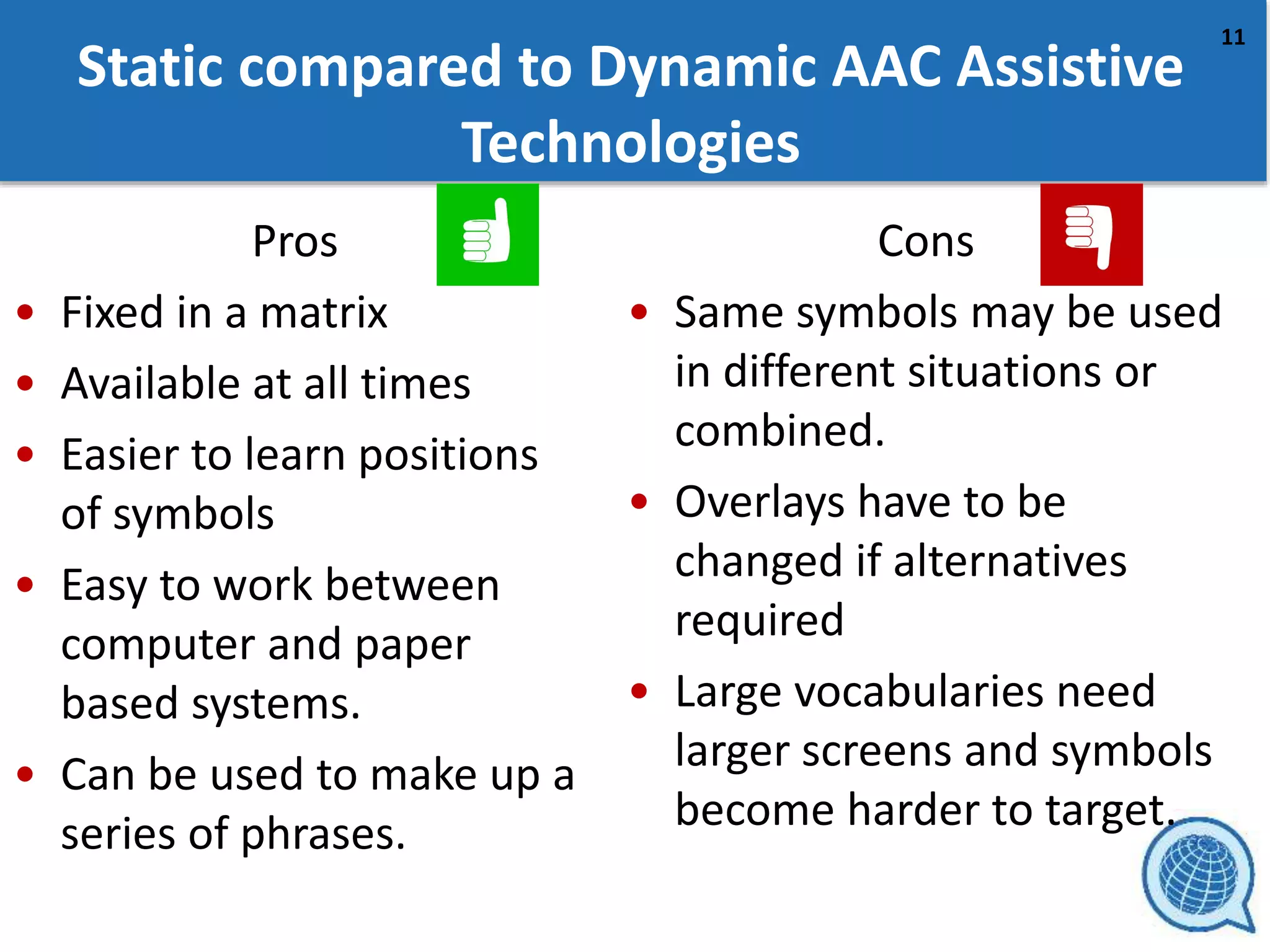 AAC Symbol introductory Overview | PPTX | Brain and Nervous System ...