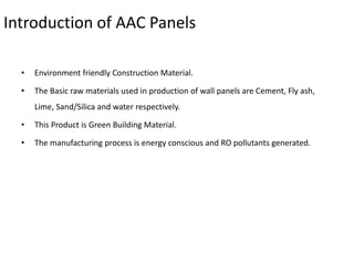Aac light weight panel | PPTX