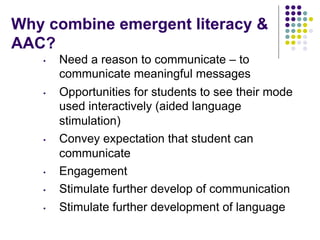 AAC & Literacy: In Partnership to Develop Language | PDF