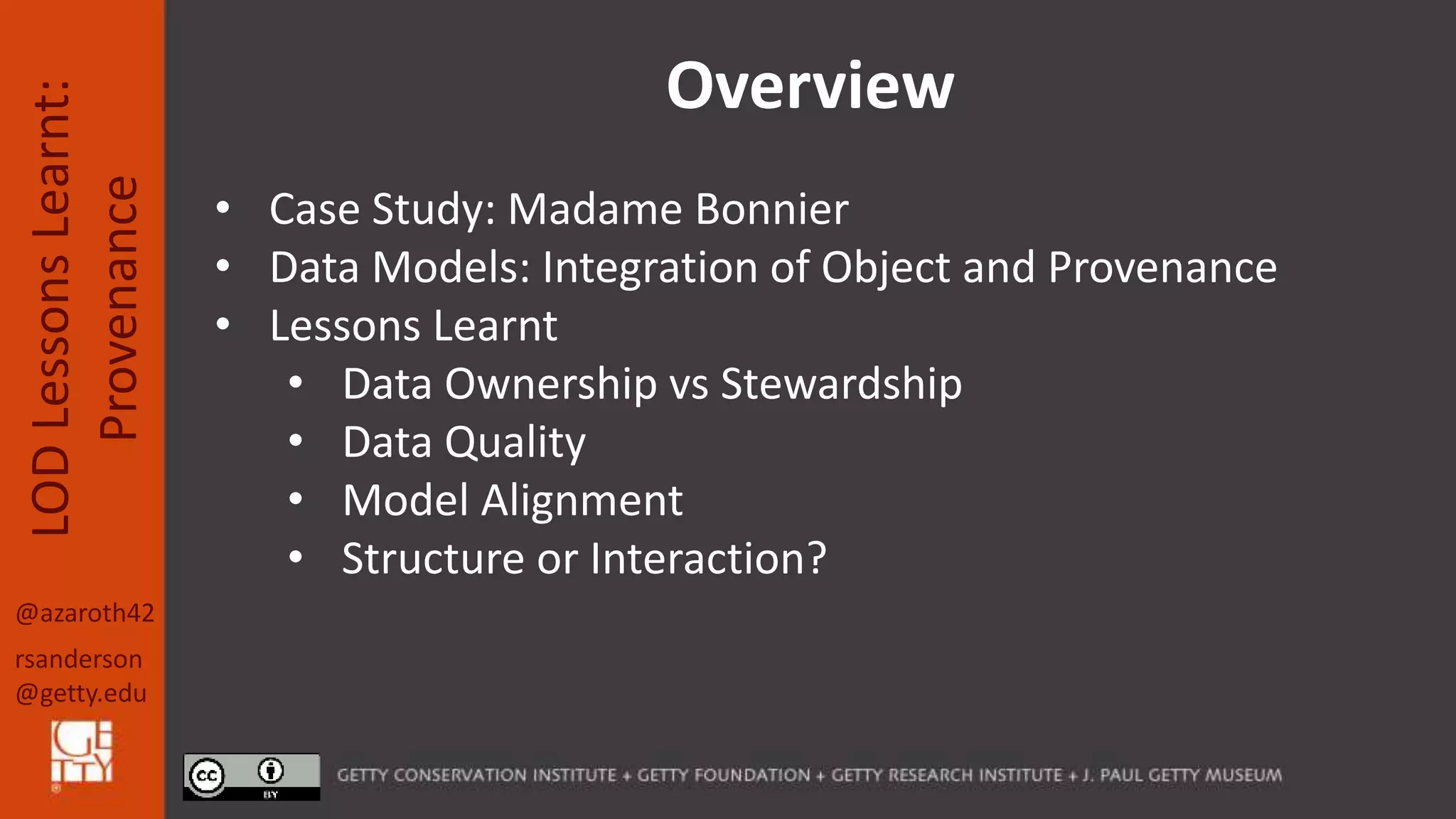 The Provenance of Madame Bonnier: Museum Linked Data | PPTX