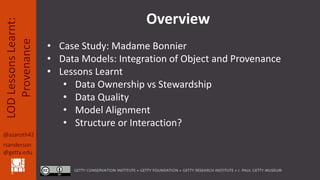 The Provenance of Madame Bonnier: Museum Linked Data | PPTX