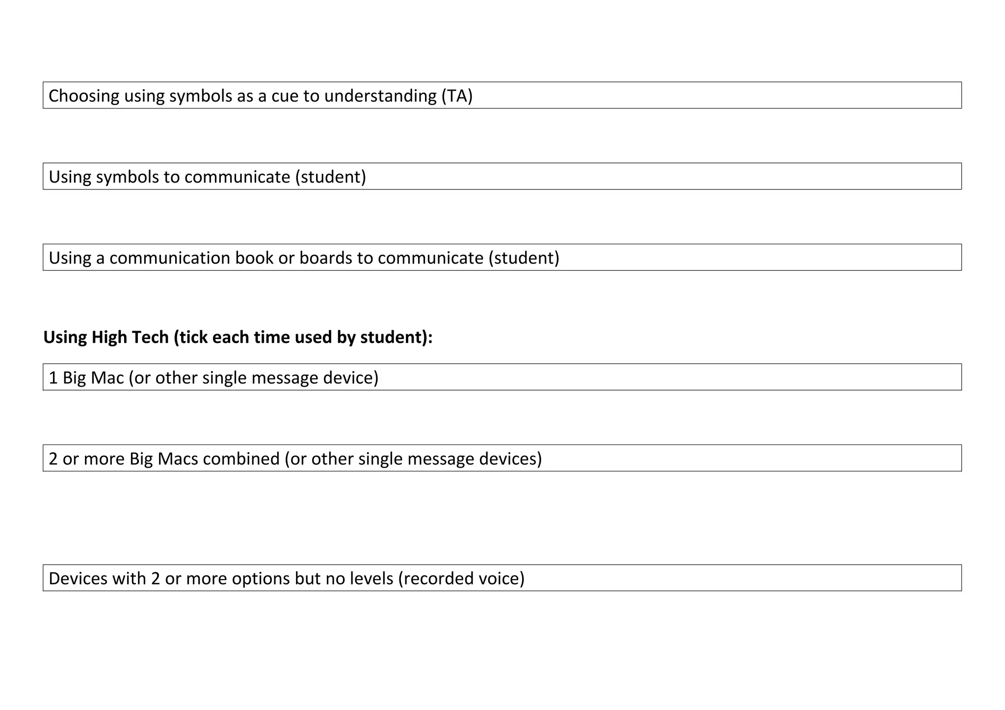 Aac observation schedule class draft 4 | DOC