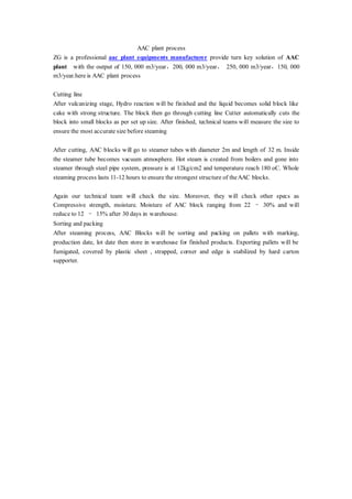 Aac plant process | DOC