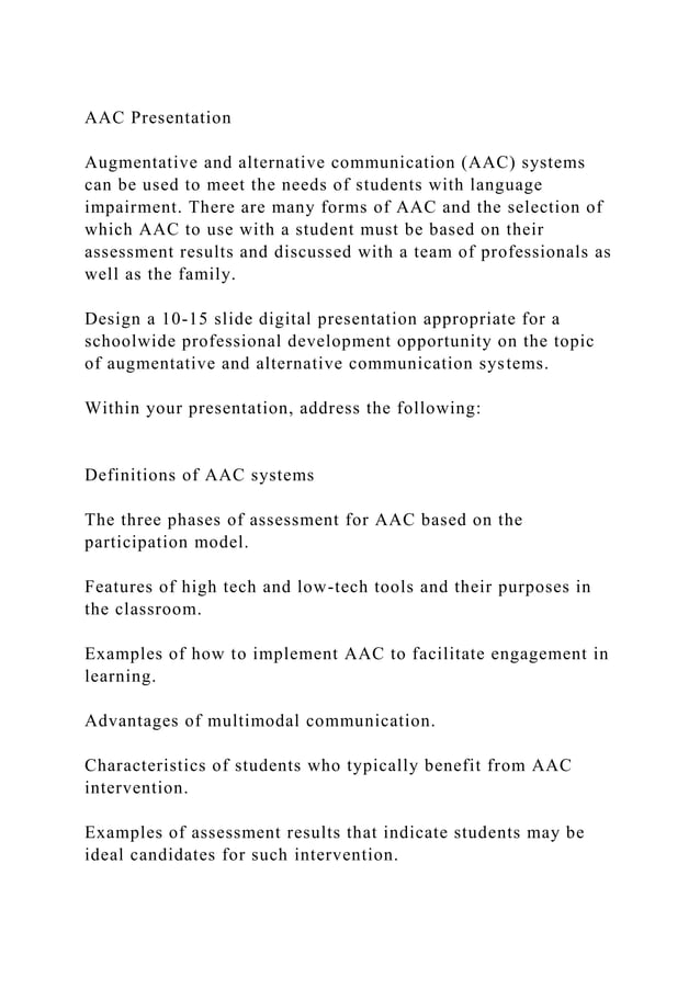 AAC PresentationAugmentative and alternative communication (AAC).docx
