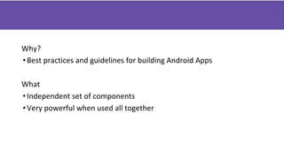 Android Architecture Components | PPT