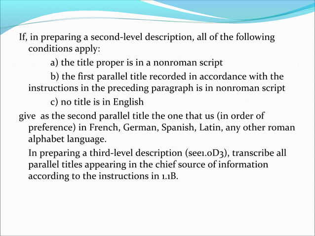 AACR2 8 Areas of Bibliographic Description | PPT