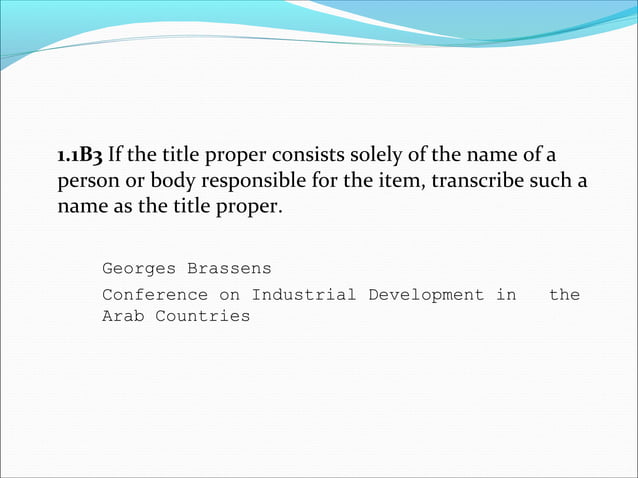 AACR2 8 Areas of Bibliographic Description | PPT