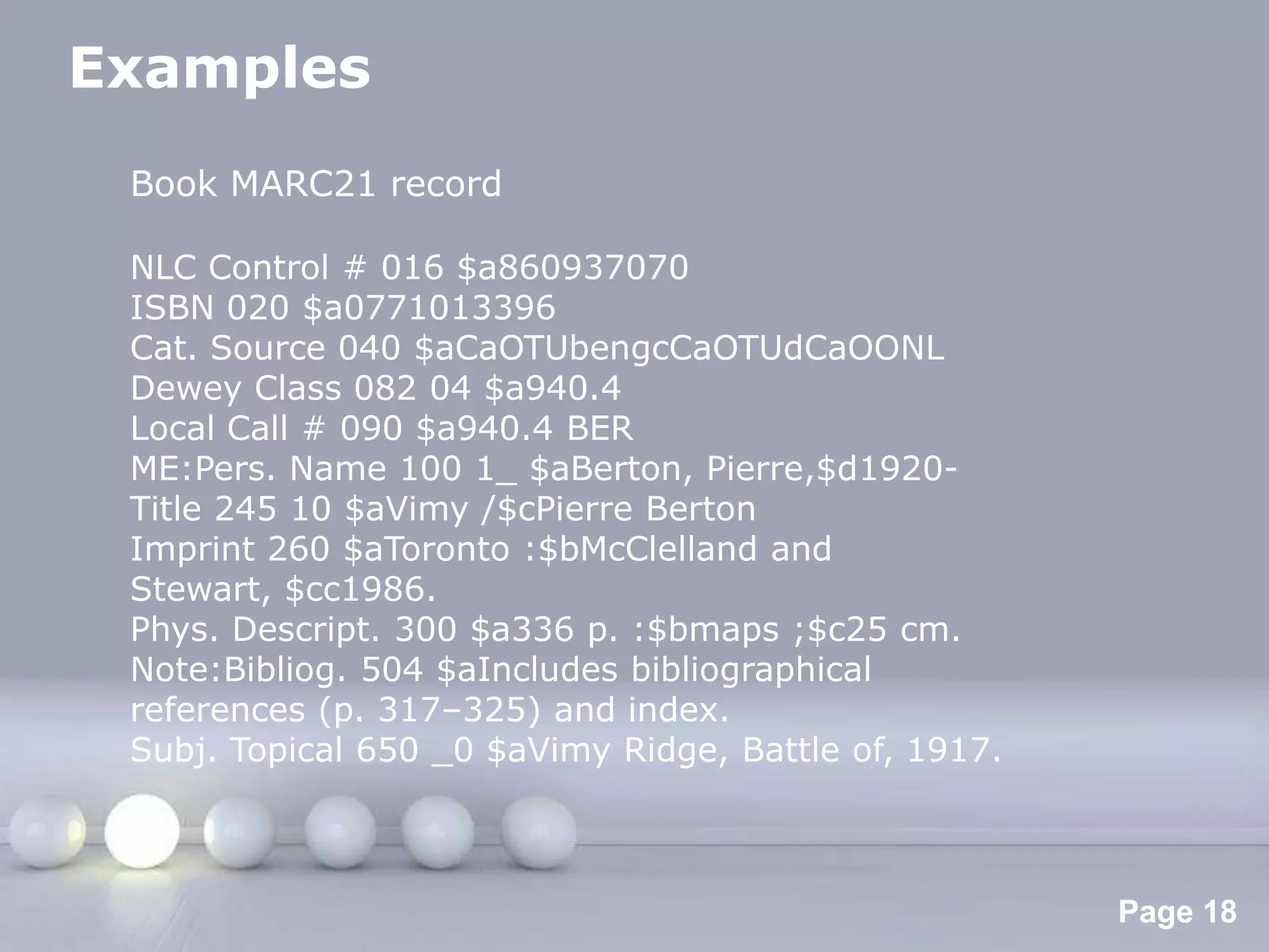 Anglo American Cataloging Rules 2nd Ed. - AACR2 | PPTX