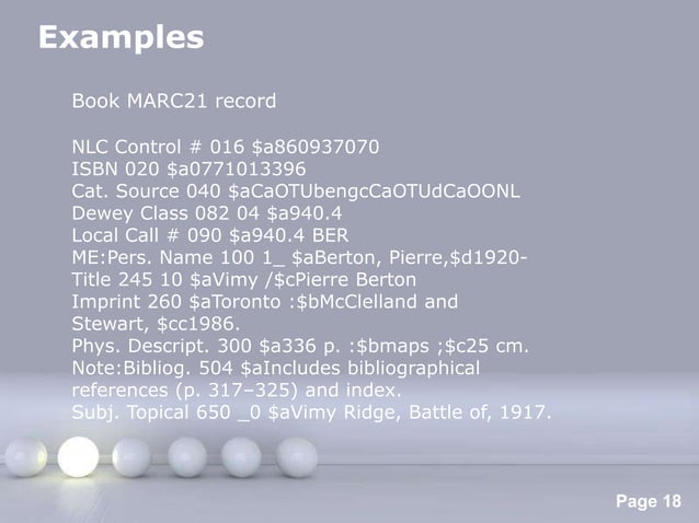 Anglo American Cataloging Rules 2nd Ed. - AACR2 | PPTX