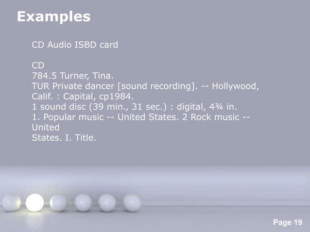 Anglo American Cataloging Rules 2nd Ed. - AACR2 | PPTX