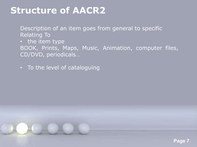 Anglo American Cataloging Rules 2nd Ed. - AACR2 | PPTX