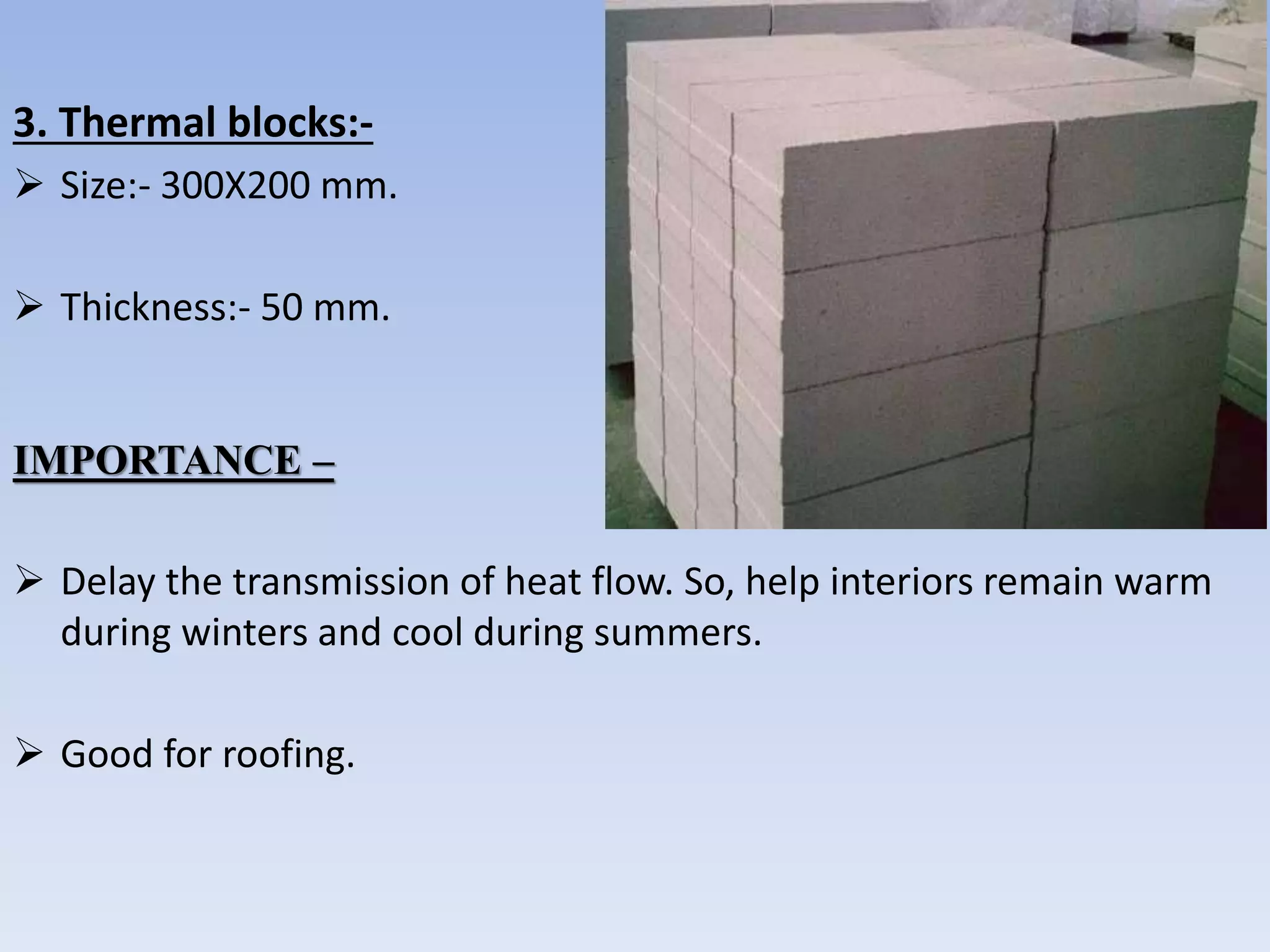 Auto-Claved concrete bricks(AAC) seminar ppt. | PPTX