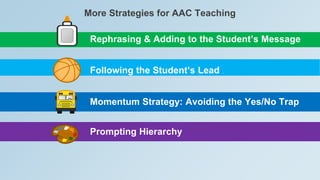 AAC Teaching Strategies | PDF