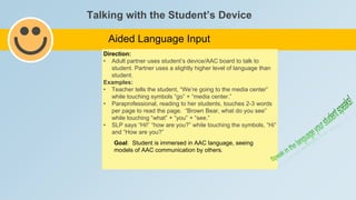 AAC Teaching Strategies | PDF