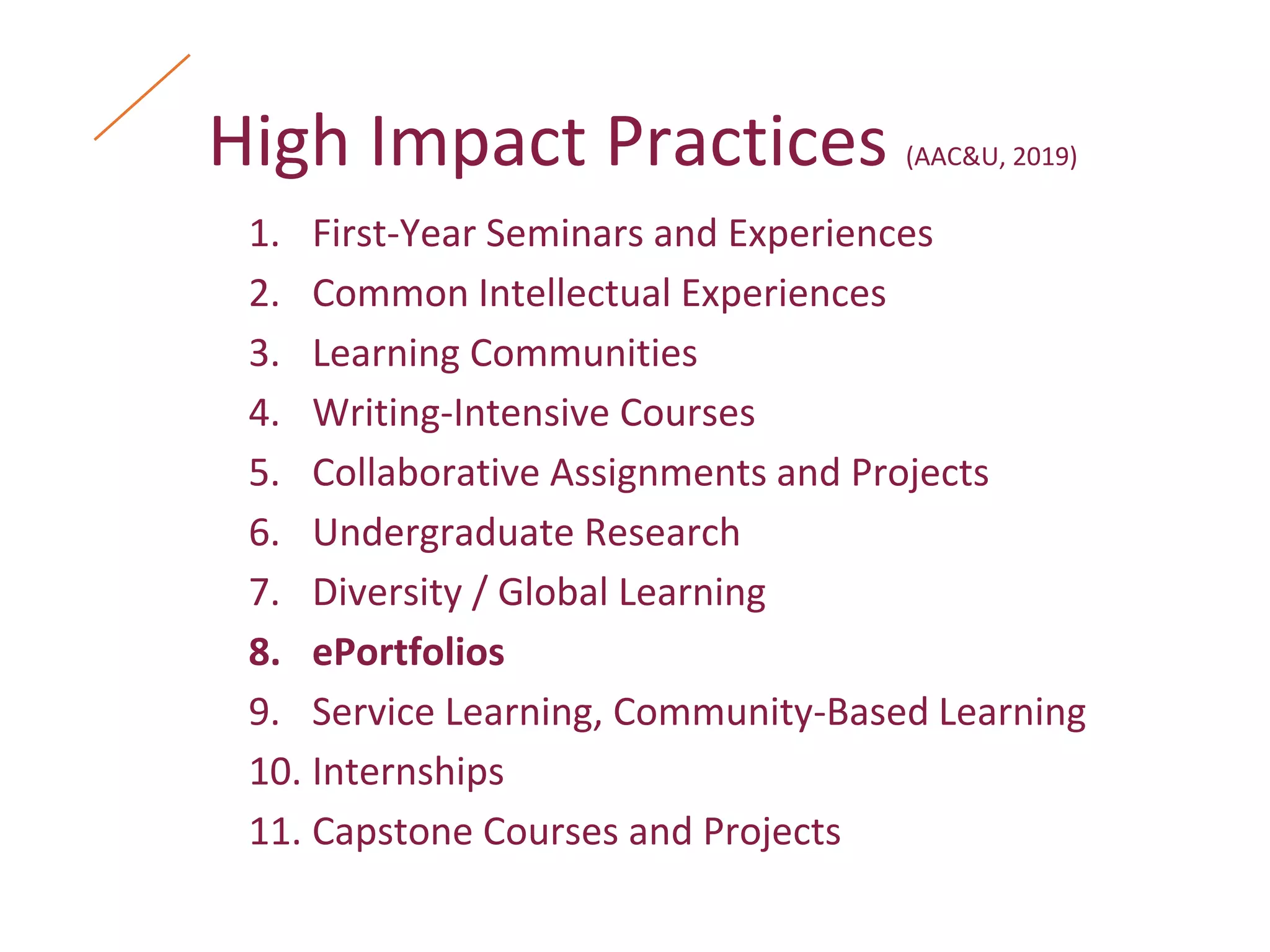 Leadership and Social Change: A Capstone ePortfolio Perspective | PPTX