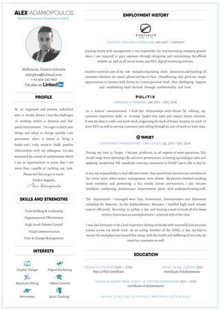 Alex's Resume | PDF