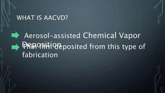 Aacvd technique | PPTX
