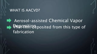 Aacvd technique | PPT
