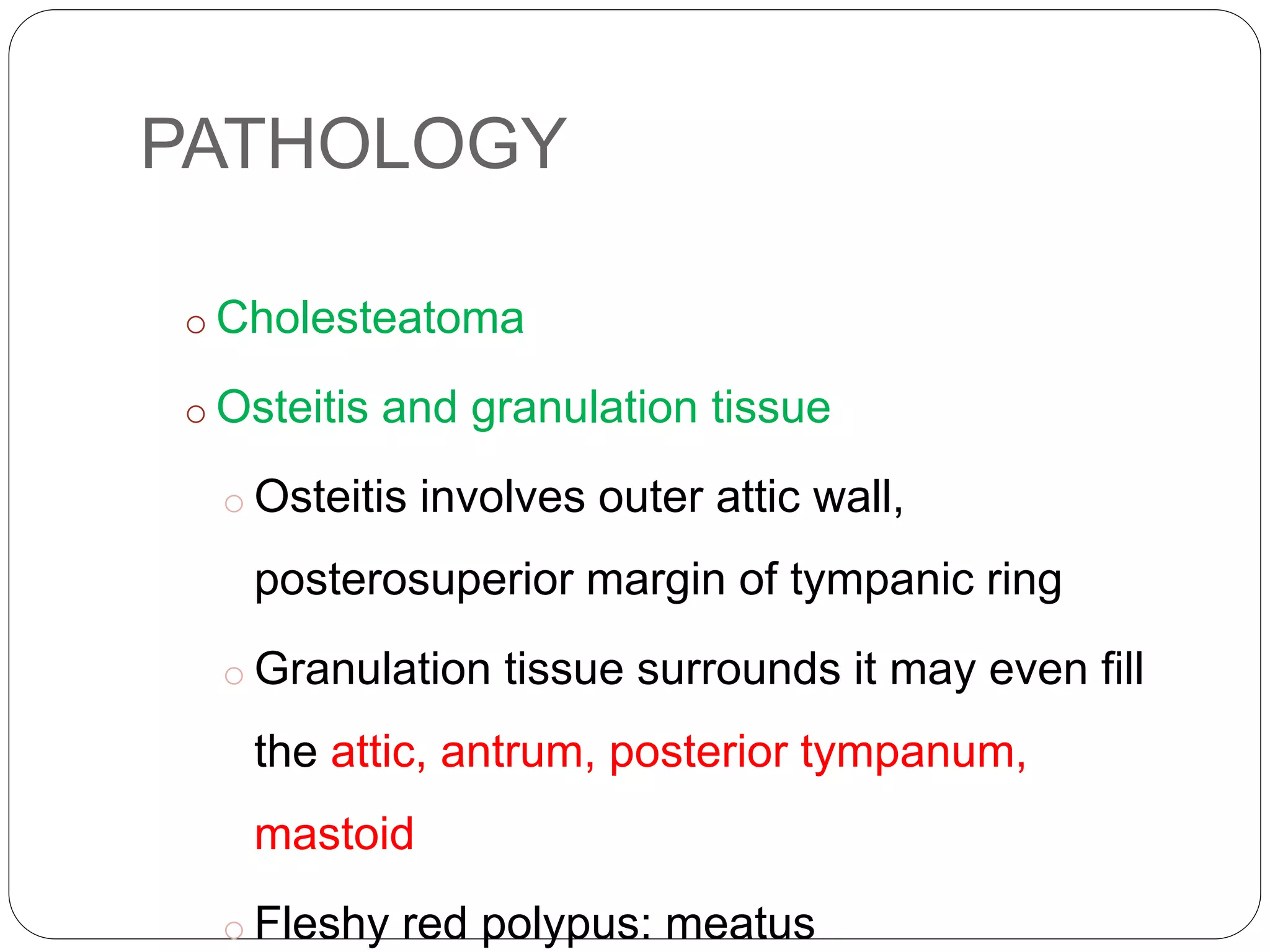 Attico antral disease | PPTX