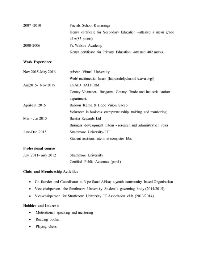 Vincent Updated CV | DOCX | Computing | Technology & Computing