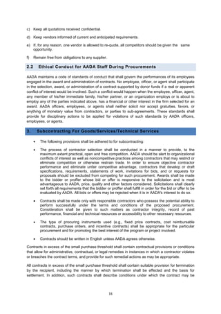 Aada procurement and logistics_rules_and_regulations final oct 11 rs | PDF