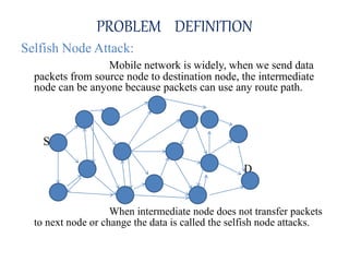 A adaptive neighbor analysis approach to detect cooperative selfish node in manet | PPTX ...