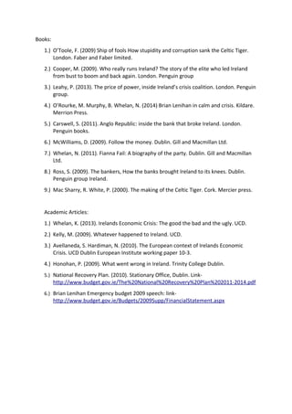 Irish economic crisis paper-11538777 | PDF