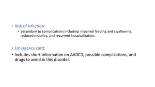 AADC presentation (Neurotransmitter disorder) | PPTX