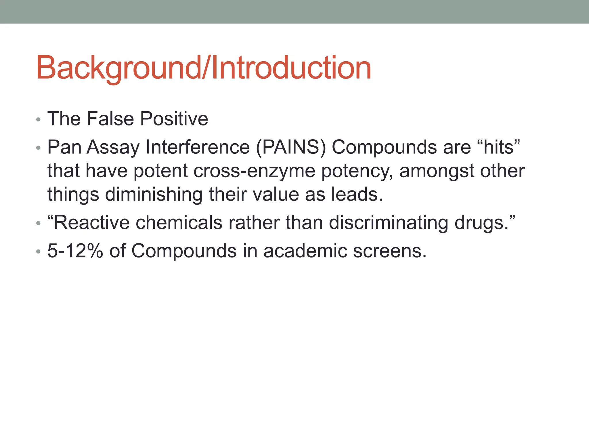 PAINS Filter Tool | PPTX
