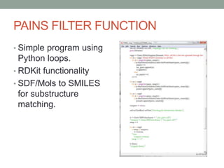 PAINS Filter Tool | PPTX
