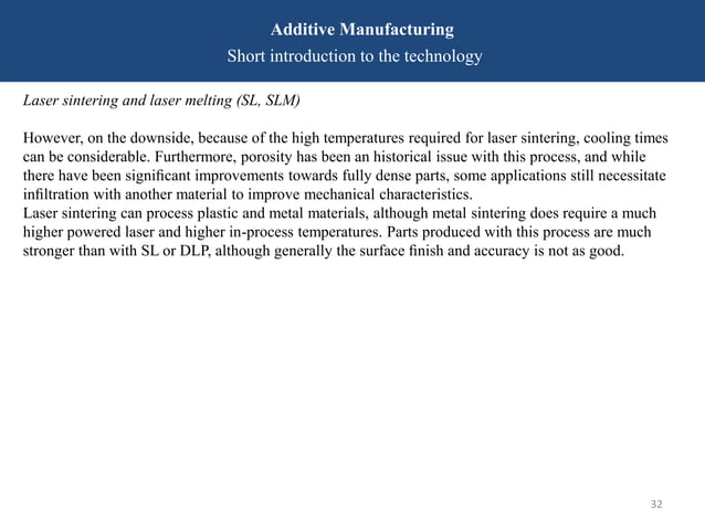 Additive manufacturing 3D Printing technology | PPTX