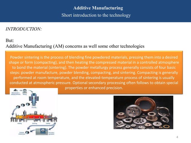 Additive manufacturing 3D Printing technology | PPTX