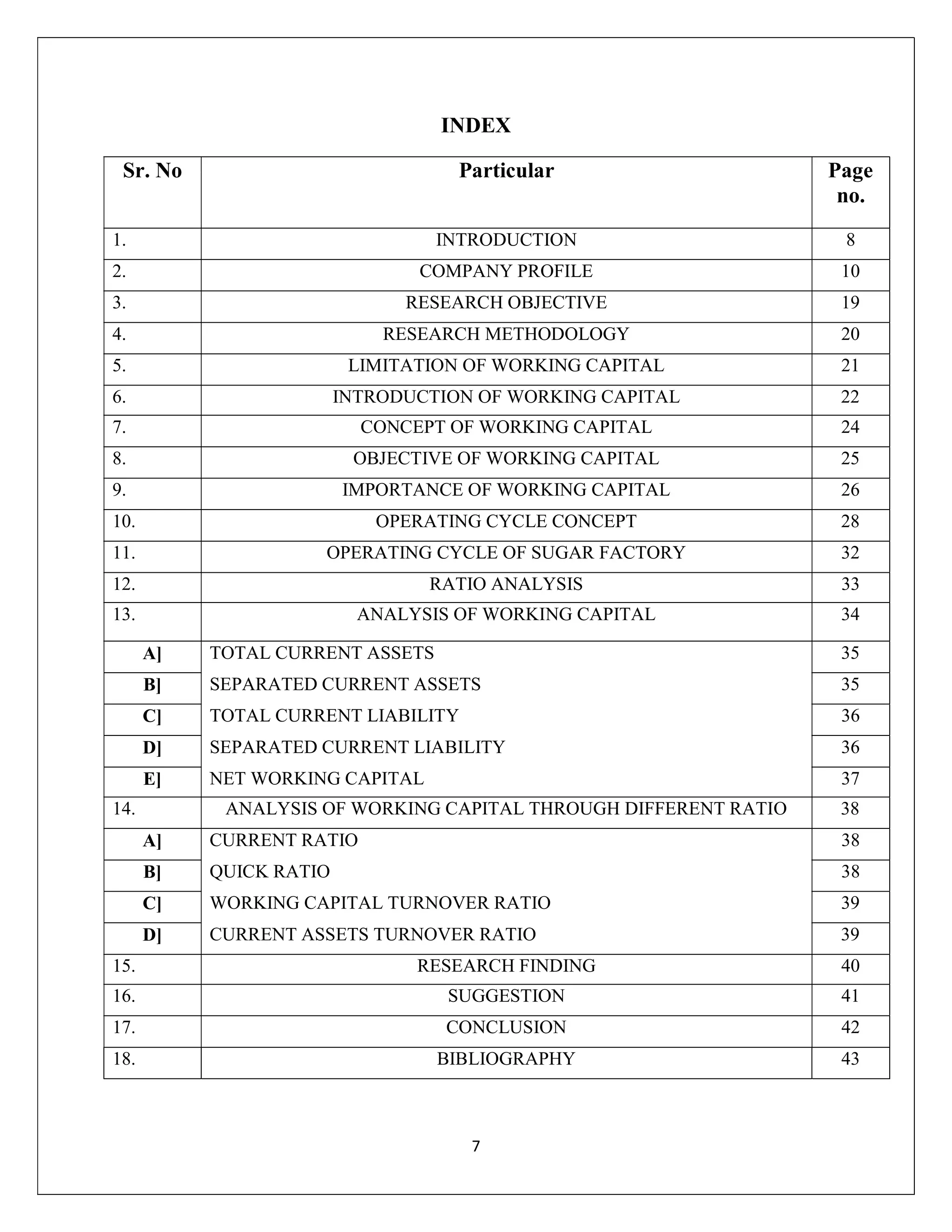 Working Capital Management - BBA PROJECT REPORT | PDF