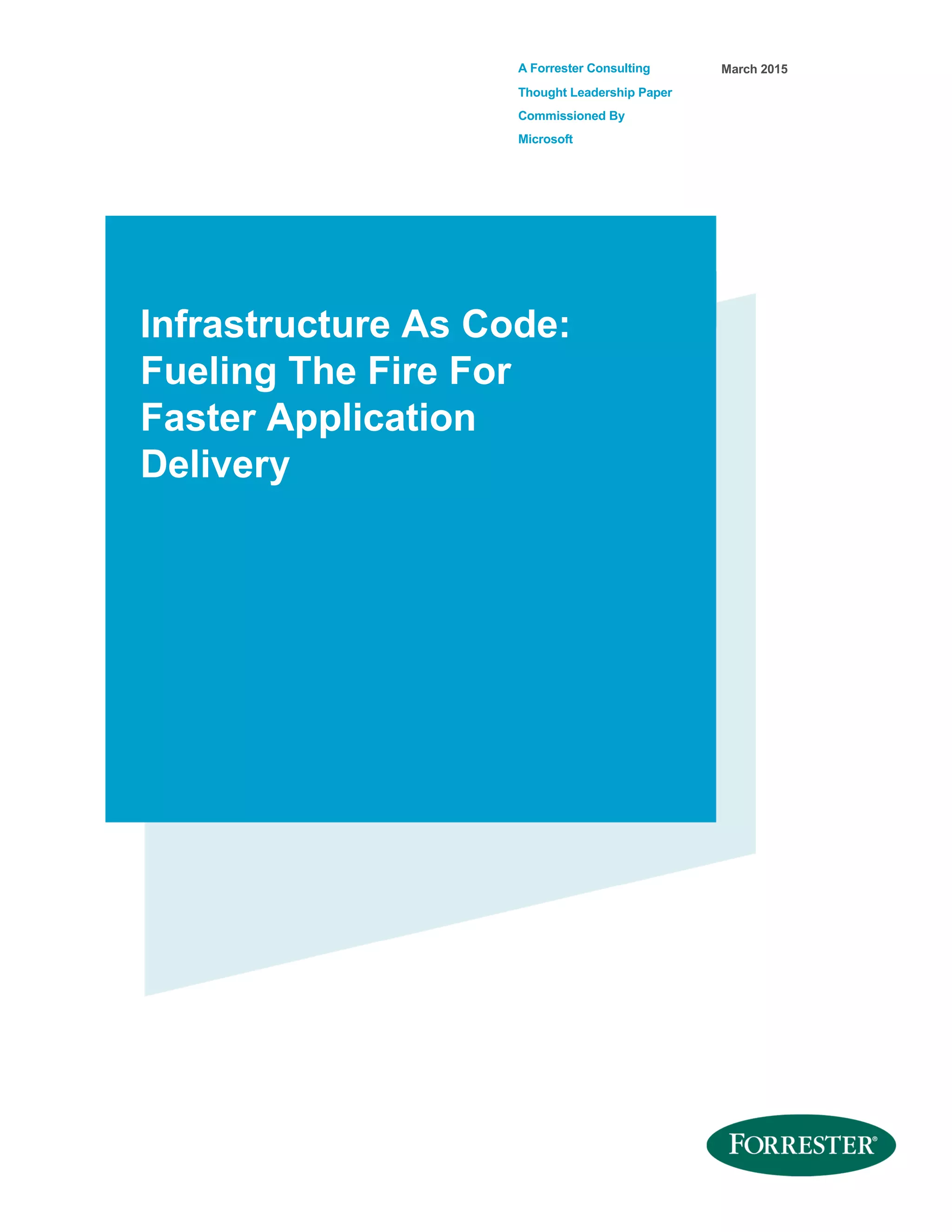 Forrester Infra as code TLP_April2015 | PDF